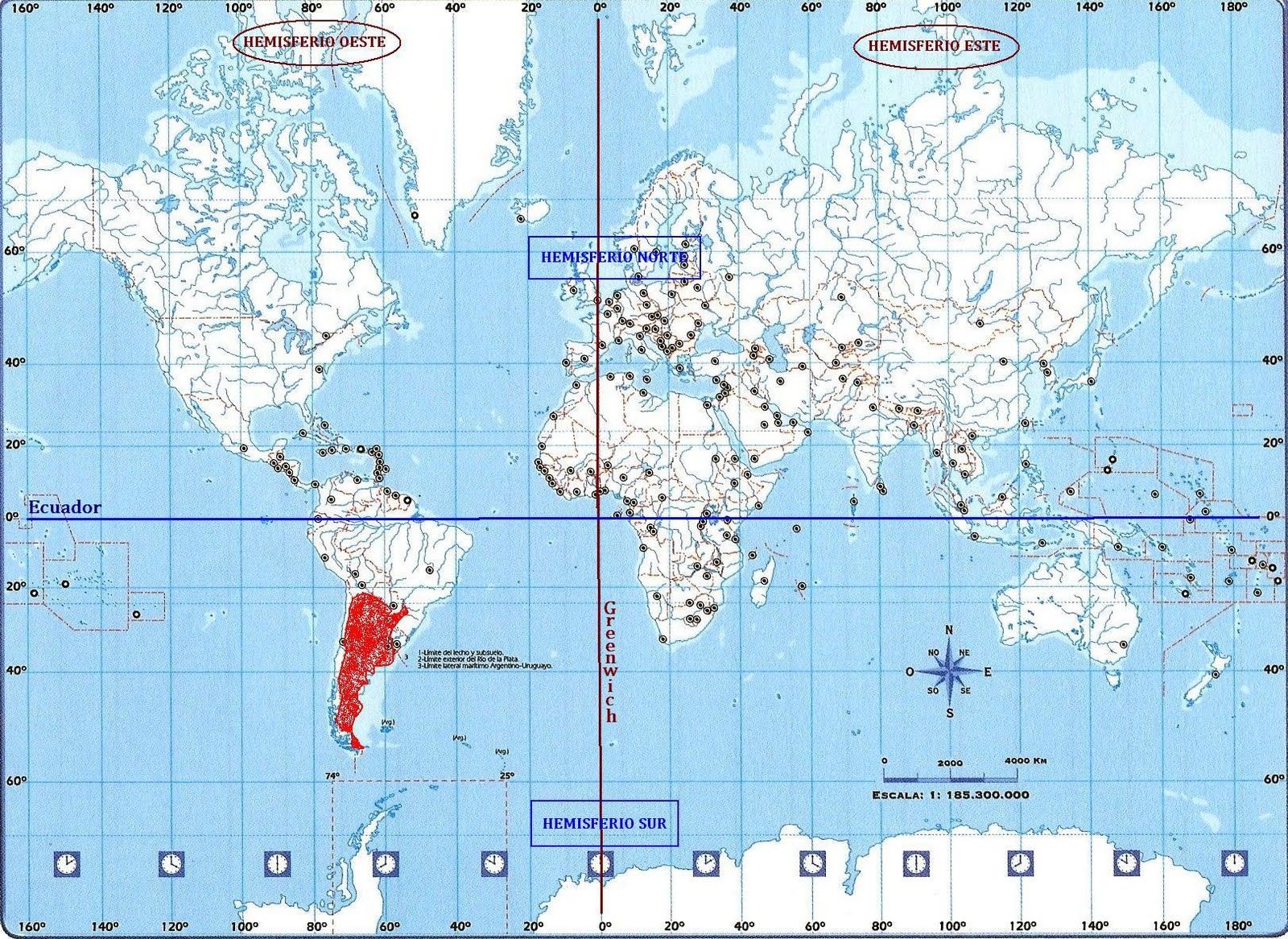 Qué son la línea del Ecuador y la línea de Greenwich